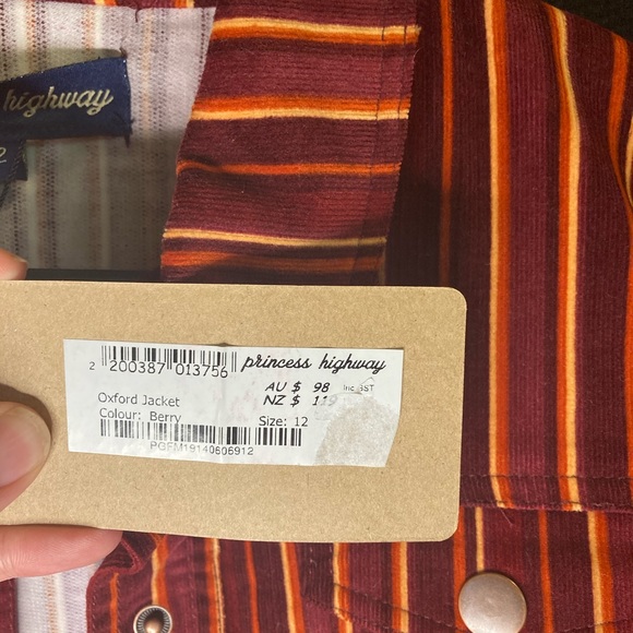 Princess Highway | Jackets & Coats | Princess Highway Cropped Berry ...